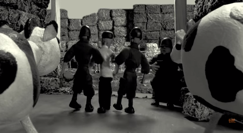 Screenshot from ‘The Wanted 18’, 2014, directed by Amer Shomali and ...